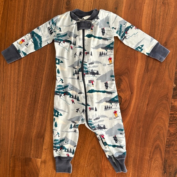 Hanna Andersson | Pajamas | Winter Holiday Print Baby Zip Sleeper Ski ...